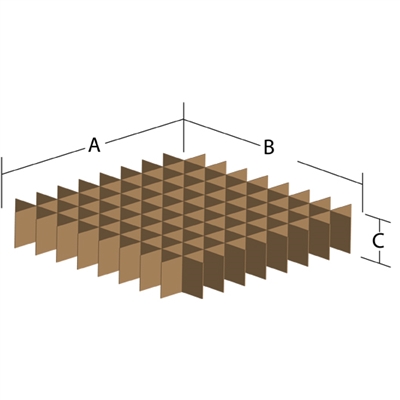 Standard 81 Cell Dividers, 0.50 in, 4 7/8"x4 7/8, Custo