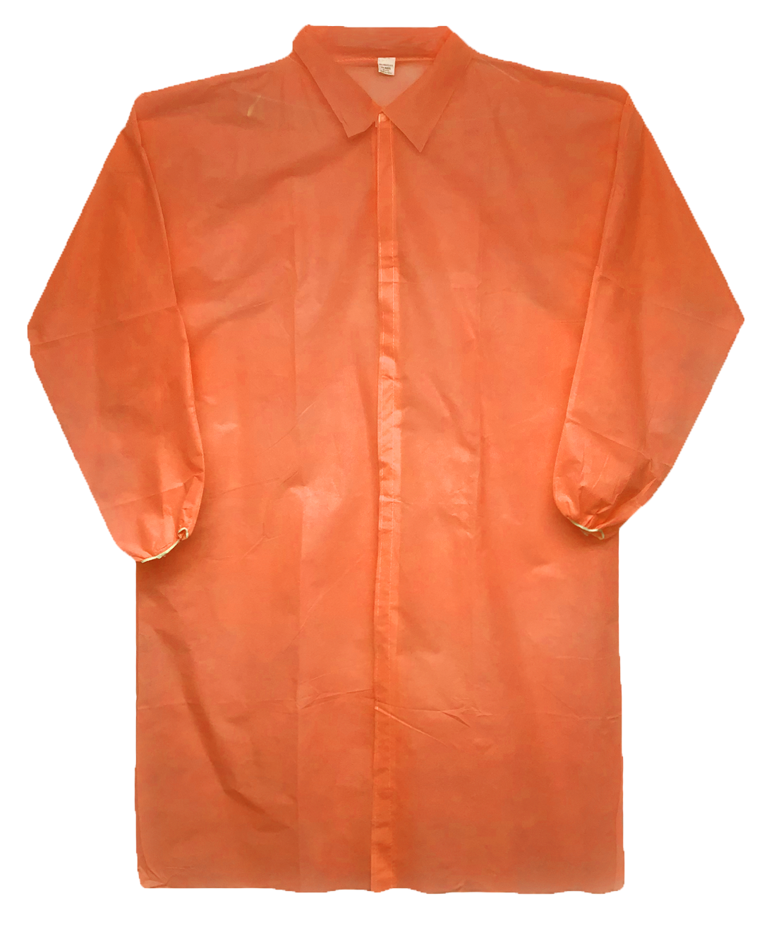 Work Force Disposable Color-Coded Orange Lab Coats