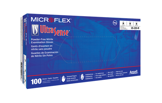 Microflex® US-220 UltraSense Nitrile Examination Glove, Powd