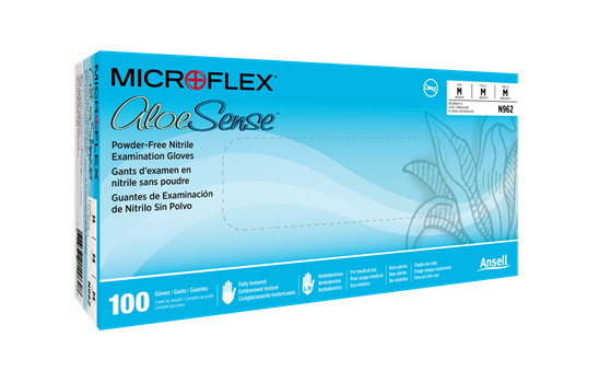 Microflex® ALOE SENSE Nitrile Examination Gloves