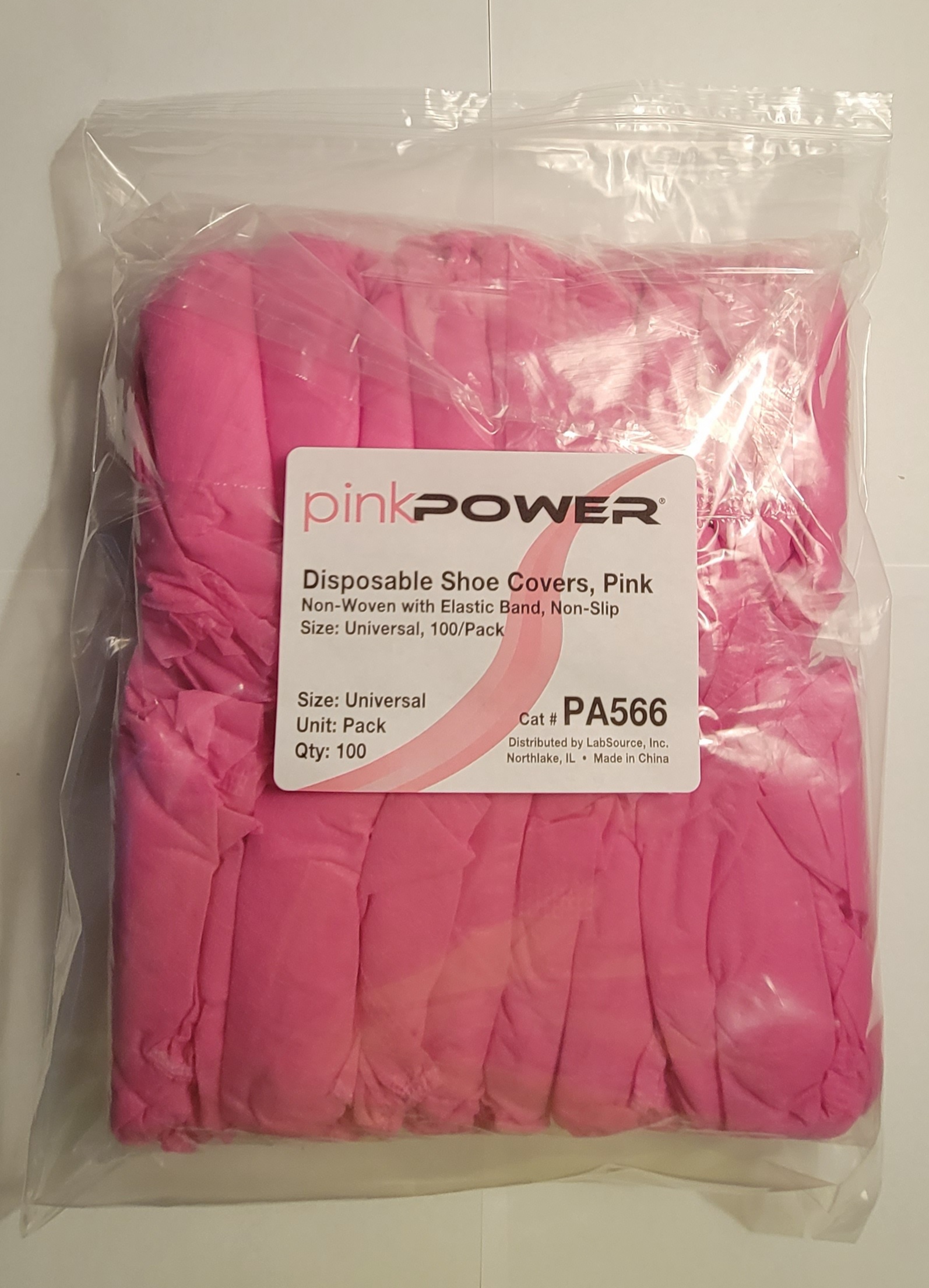 Pink Power Pink Shoe Covers | LabSource