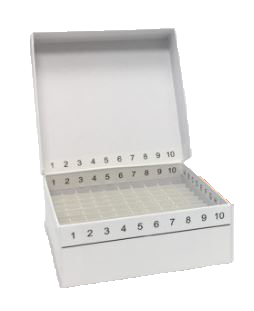 MTC Bio© FlipTop™ 81 Place Hinged Cardboard Freezer Boxes, W