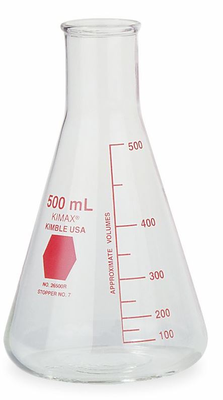 DWK Life Sciences 26500R-125 Narrow Mouth Erlenmeyer Flasks
