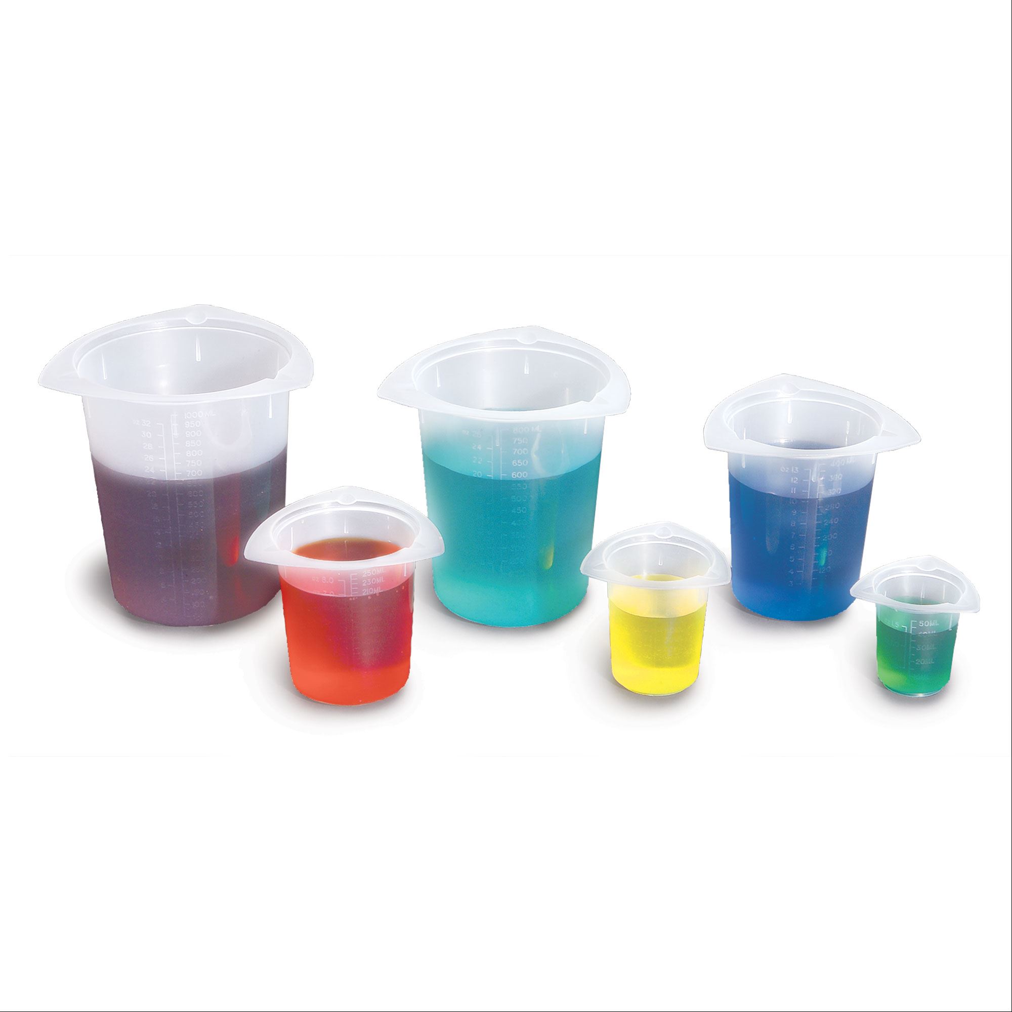 United Scientific Supplies Tri-Corner Polypropylene Beakers